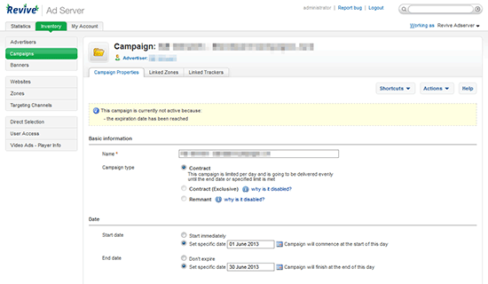 Free Open Source Ad Server - Revive Adserver