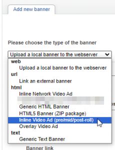 How to create a Video Ad in Revive Adserver