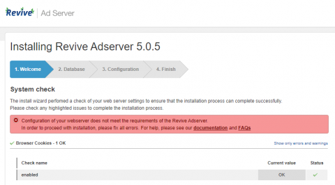 How to Install the Revive Adserver software on your server