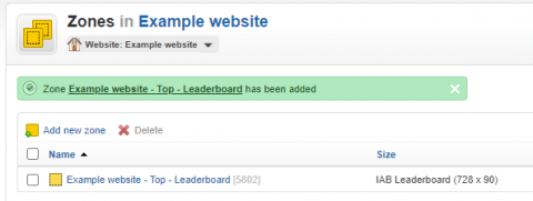 How to Create a Zone in Revive Adserver